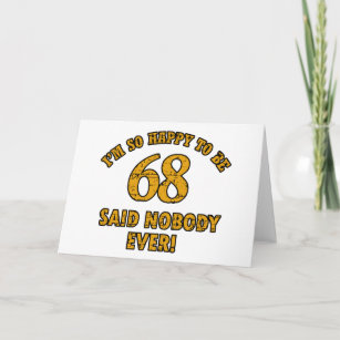 68 Jaar Oud Kaarten | Zazzle.nl