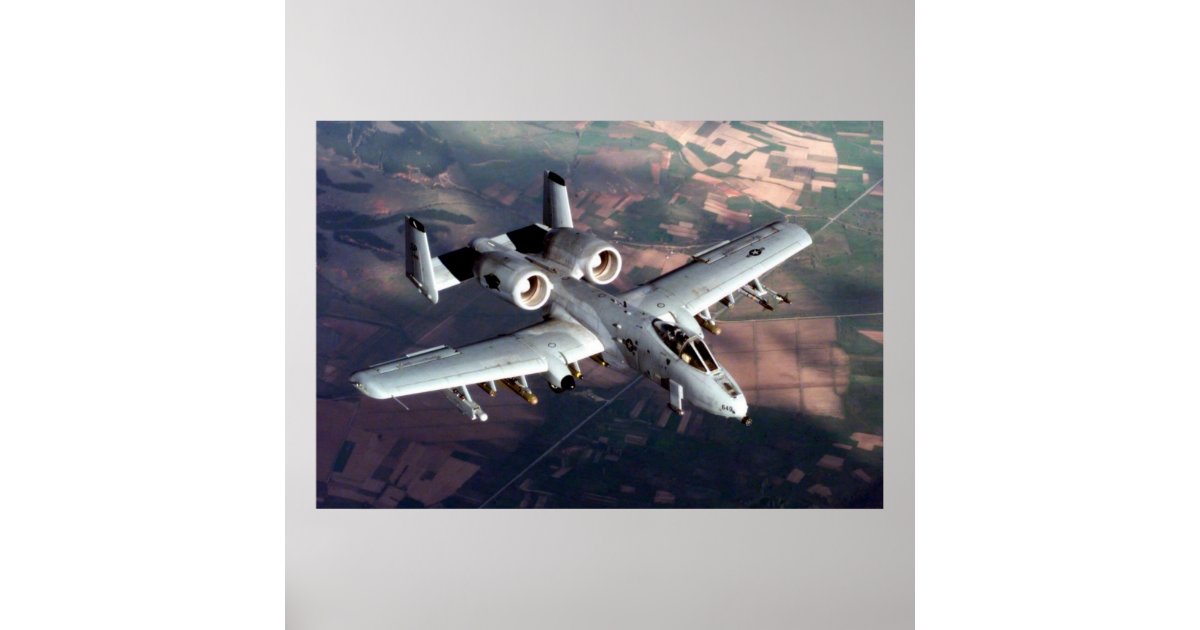 A10 Thunderbolt II-Poster Poster | Zazzle.nl