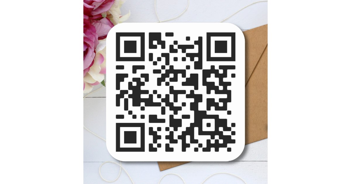 Aangepaste QR-code Sjabloon Square Sticker | Zazzle.nl