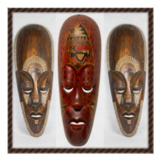 Afrikaanse Maskers Posters, Afrikaanse Maskers Afdrukken, Kunst ...