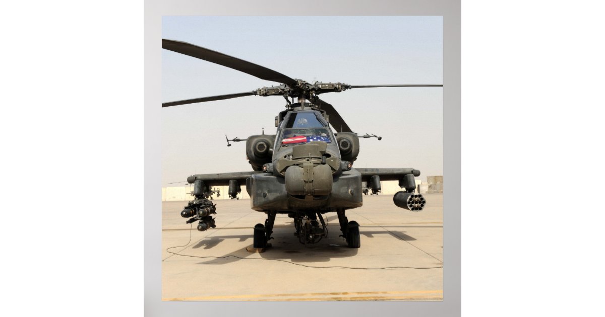 AH-64 Apache Poster | Zazzle.nl