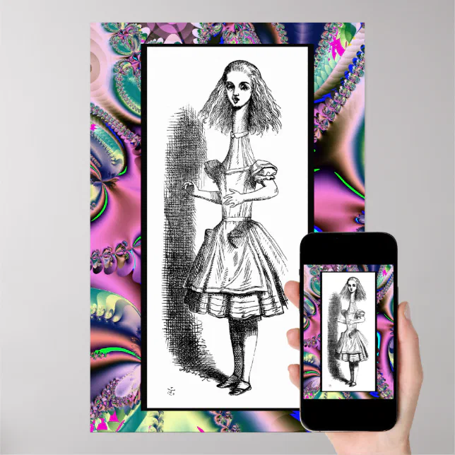 Alice Grown Tall - Alice in Wonderland Poster | Zazzle.nl