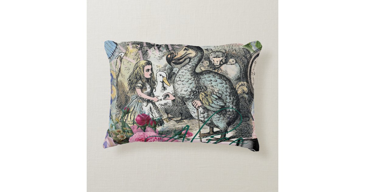Alice in Wonderland Dodo Classic Artwork Decoratief Kussen | Zazzle.nl