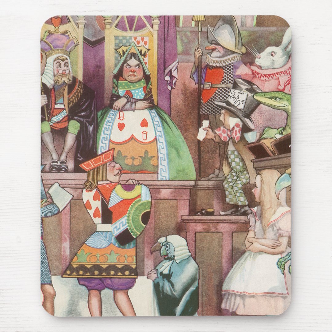Alice in Wonderland, koningin van harten Muismat | Zazzle.nl