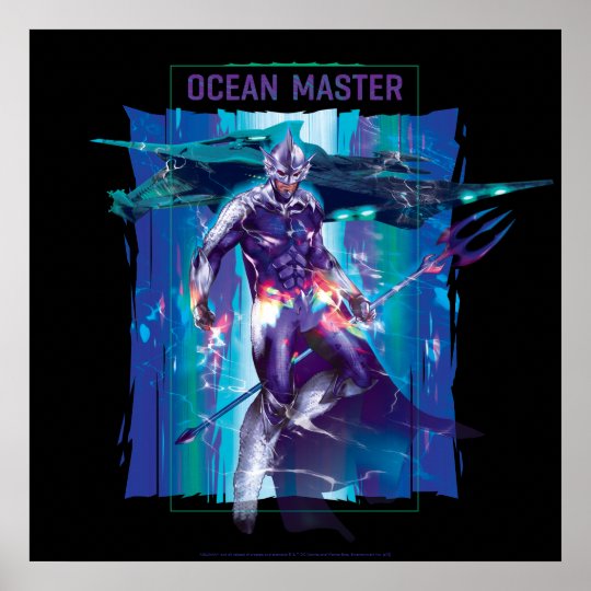 Aquaman | Ocean Master King Orm Refracted Graphic Poster | Zazzle.nl