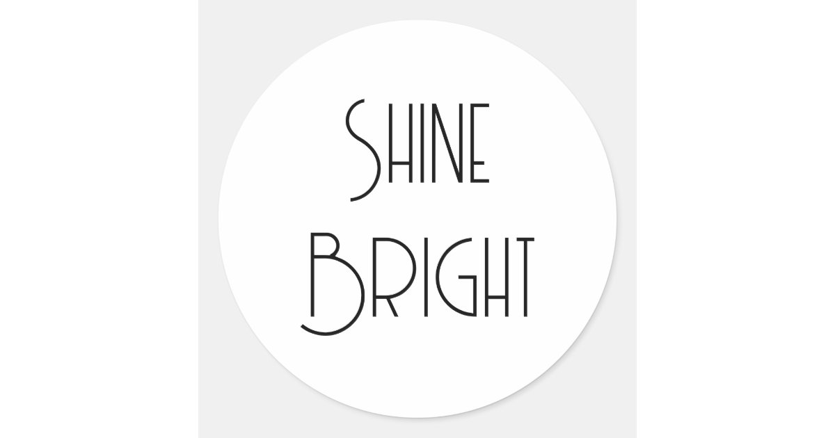 Art Deco Inspirerend Quote Poster, Motivatie Ronde Sticker | Zazzle.nl