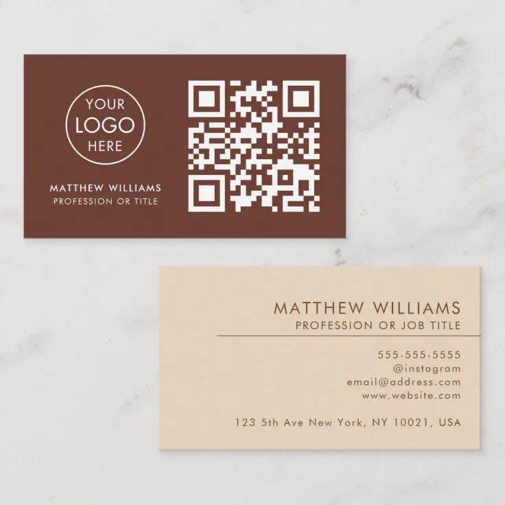 Baker Professional QR Code Logo Modern Visitekaartje | Zazzle.nl Baker Professional QR Code Logo Modern Visitekaartje | Zazzle.nl
