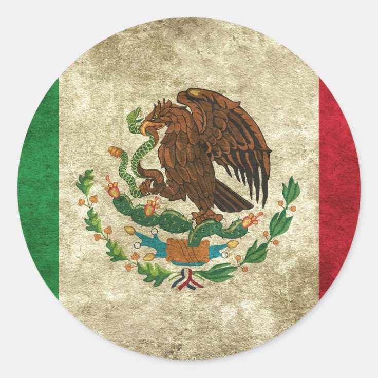 Bandera de México - Vlag van Mexico Ronde Sticker | Zazzle.nl
