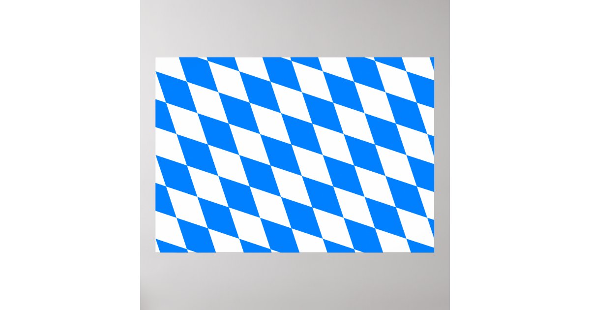 Beieren vlag Duitsland Poster | Zazzle.nl