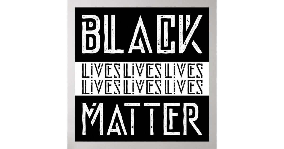 Black Lives Matter BLM Poster | Zazzle.nl