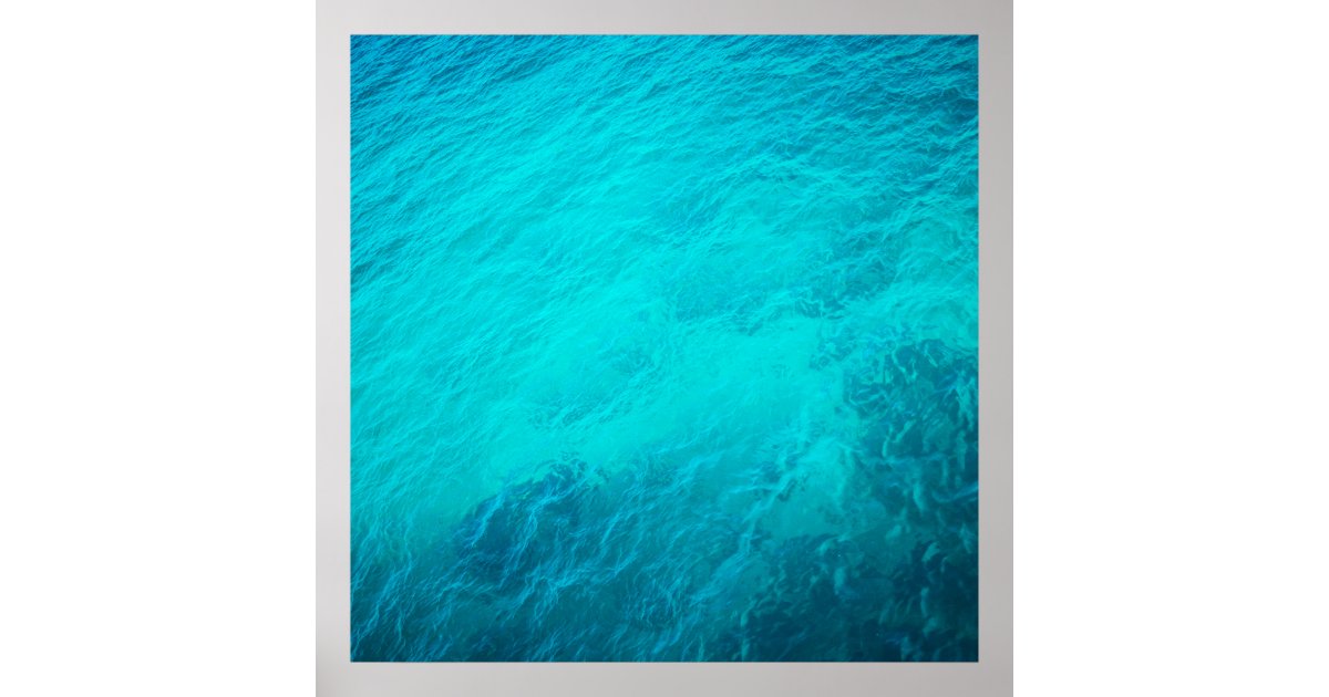 Blauw Zee Poster | Zazzle.nl
