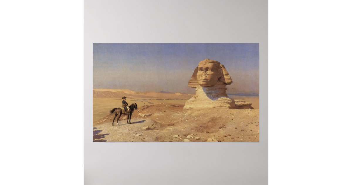 Bonaparte Voor de Sphinx Poster | Zazzle.nl