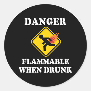 Brandbaar Stickers | Zazzle.nl