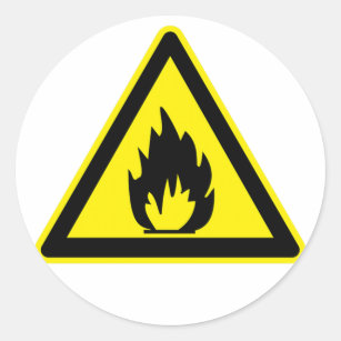 Brandbaar Stickers | Zazzle.nl