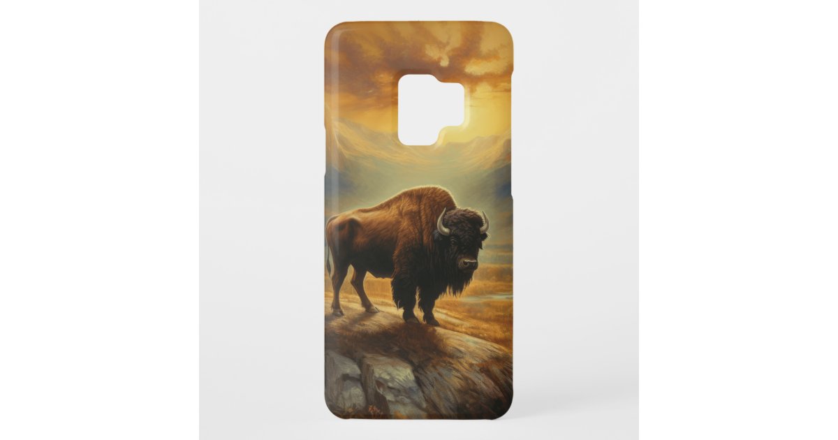 Buffalo Bison Sunset Silhouet Case-Mate Samsung Galaxy Hoesje | Zazzle.nl