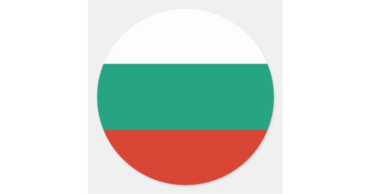 Bulgaarse vlag, vlag van Bulgarije Ronde Sticker | Zazzle.nl