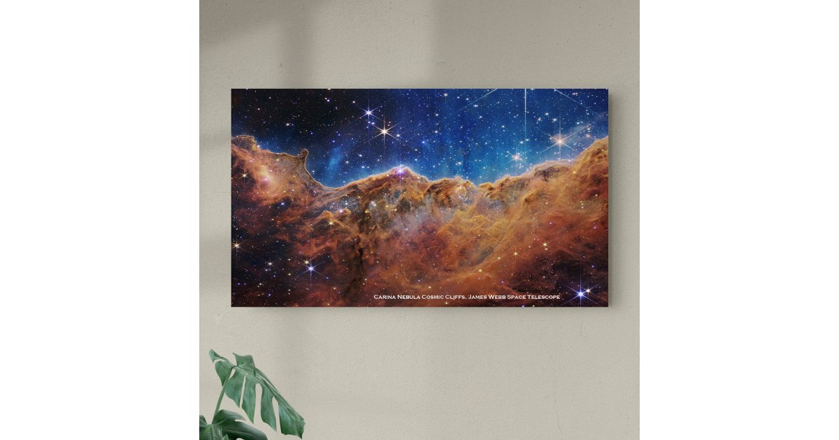 Carina Nebula Cosmic Cliffs James Webb Extra Grote Poster | Zazzle.nl