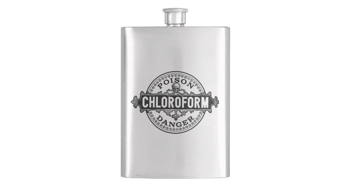 Chloroform stijlgif label flacon | Zazzle.nl