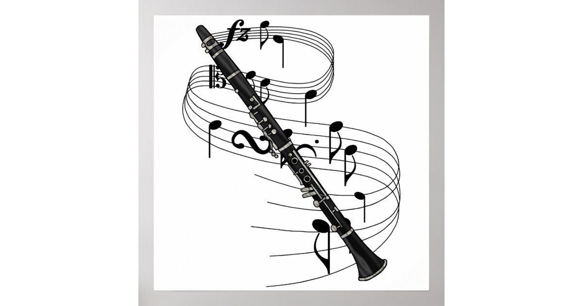 Clarinet Poster | Zazzle.nl