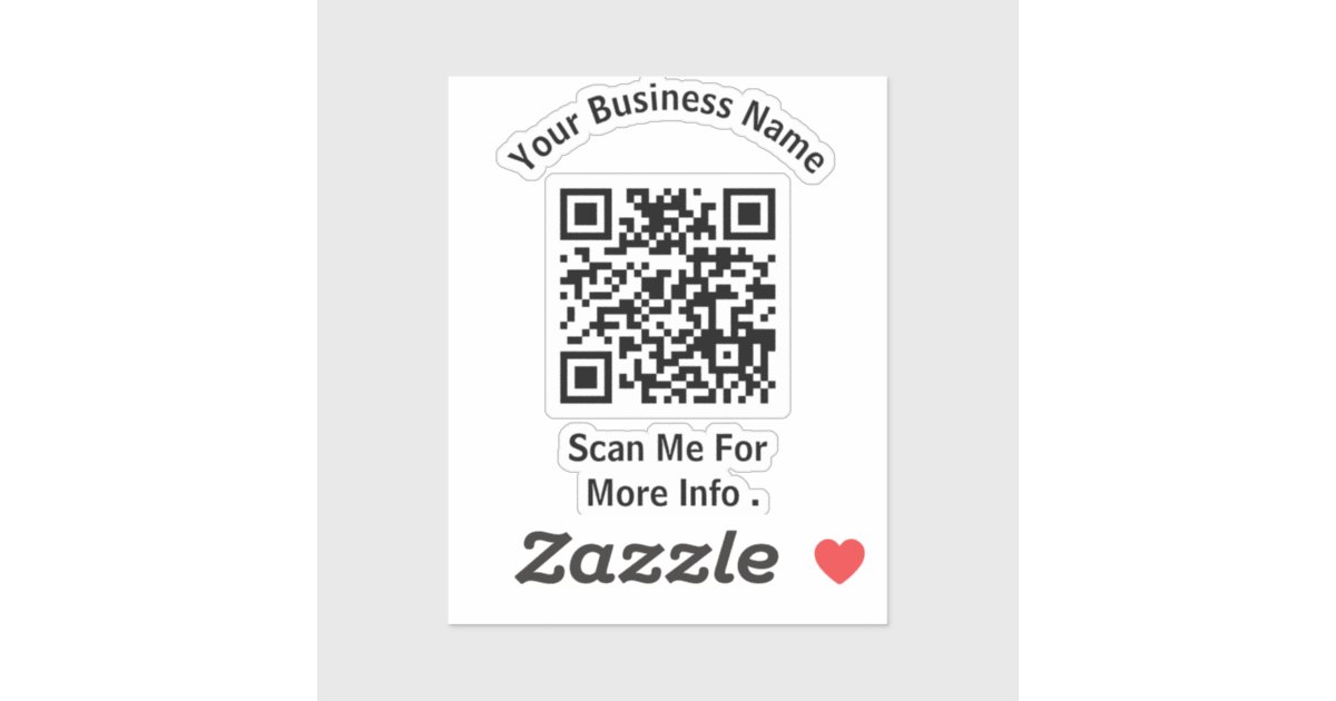 Creëer Uw eigen zakelijke QR-code Sticker | Zazzle.nl