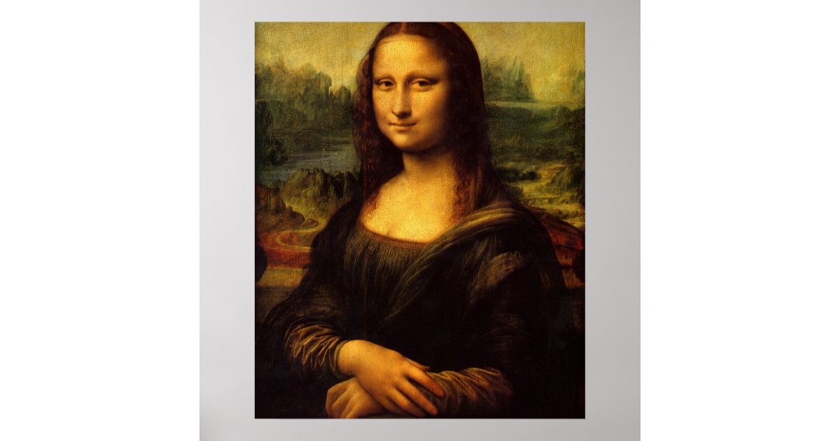 De Mona Lisa Poster | Zazzle.nl