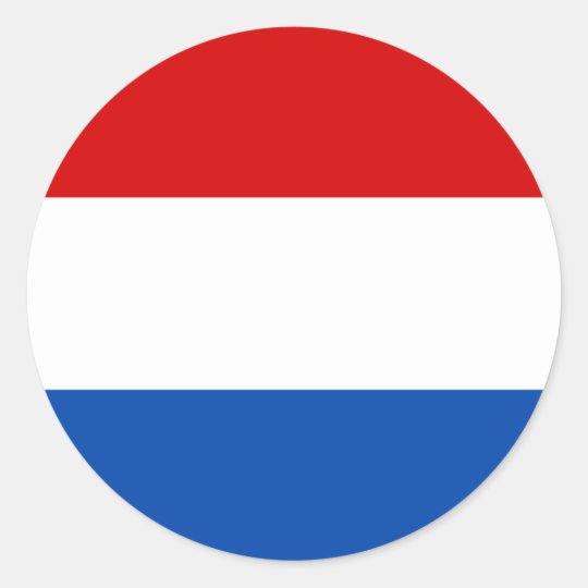 De Nederlandse Vlag Ronde Sticker | Zazzle.nl