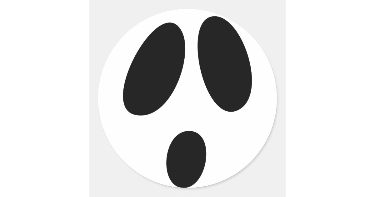 De Sticker van het Gezicht van het spook | Zazzle.nl