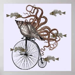 Vintage Fiets Posters en afdrukken | Zazzle.nl