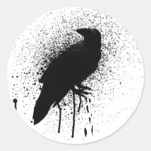 Zwarte Vogel Stickers | Zazzle.nl
