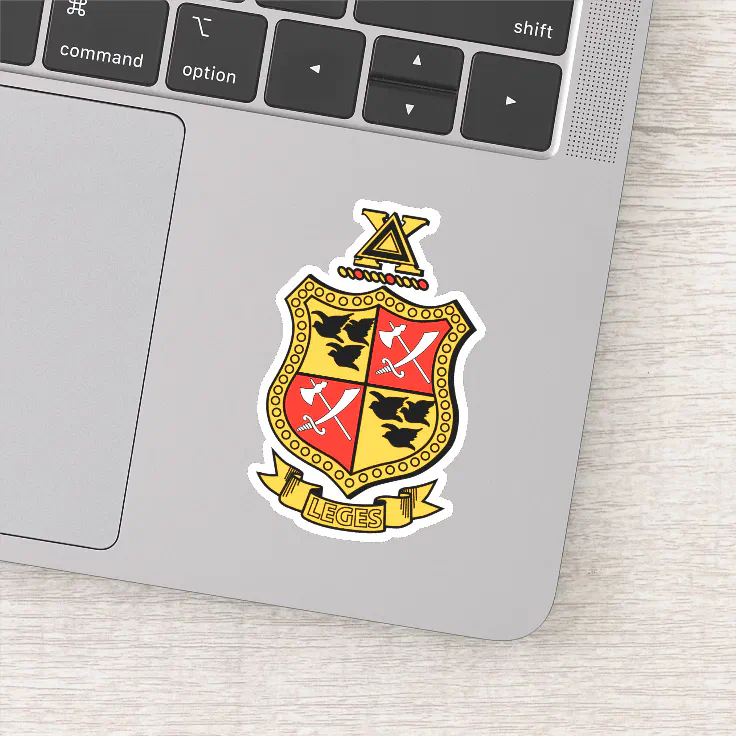 Delta Chi Coat of Arms Sticker | Zazzle.nl