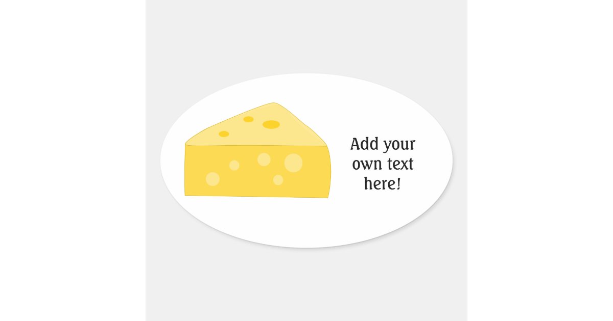 Deze Big Cheese-afbeelding aanpassen Ovale Sticker | Zazzle.nl