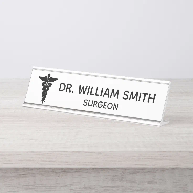 Doctor Name Bord Bureau Naambordje | Zazzle.nl