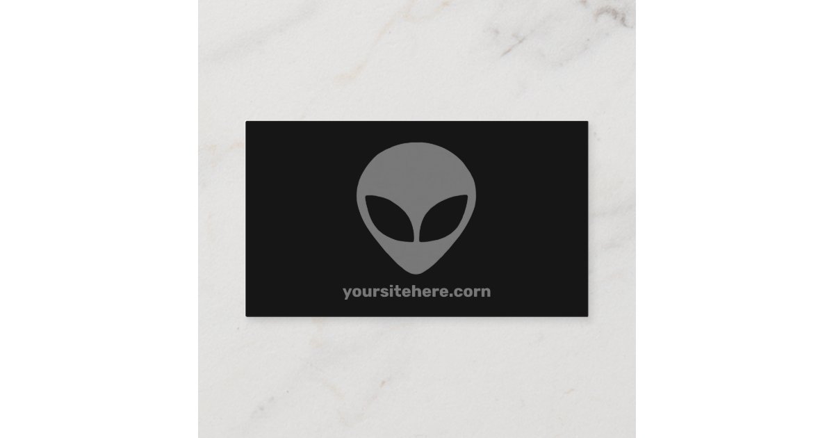 Donkere Alien QR-code Visitekaartje | Zazzle.nl