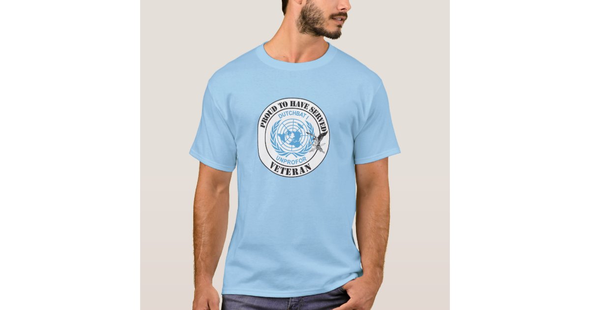 Dutchbat 1 UNPROFOR Veteraan T-shirt | Zazzle.nl