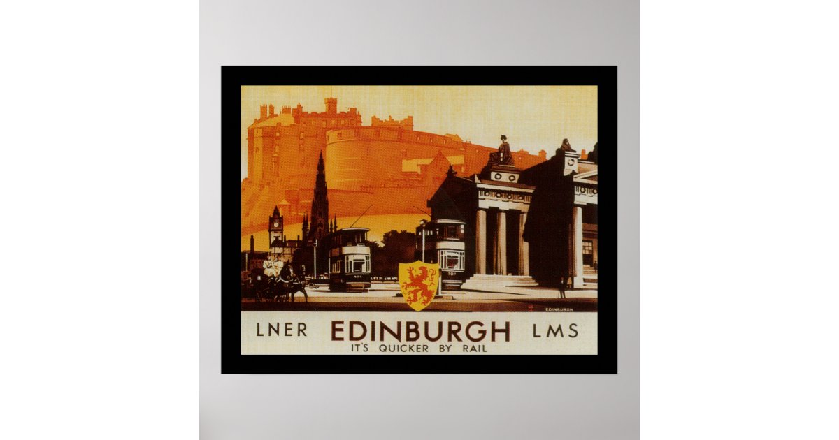Edinburgh via LNER Rail Poster | Zazzle.nl