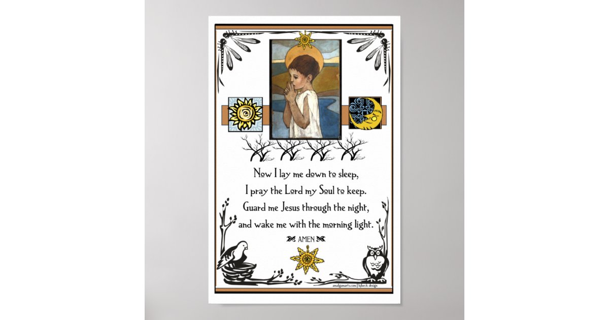 Een kindergebed poster | Zazzle.nl