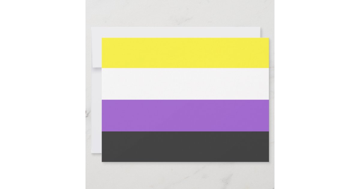Enby (Non-binary Pride) vlag Kaart | Zazzle.nl