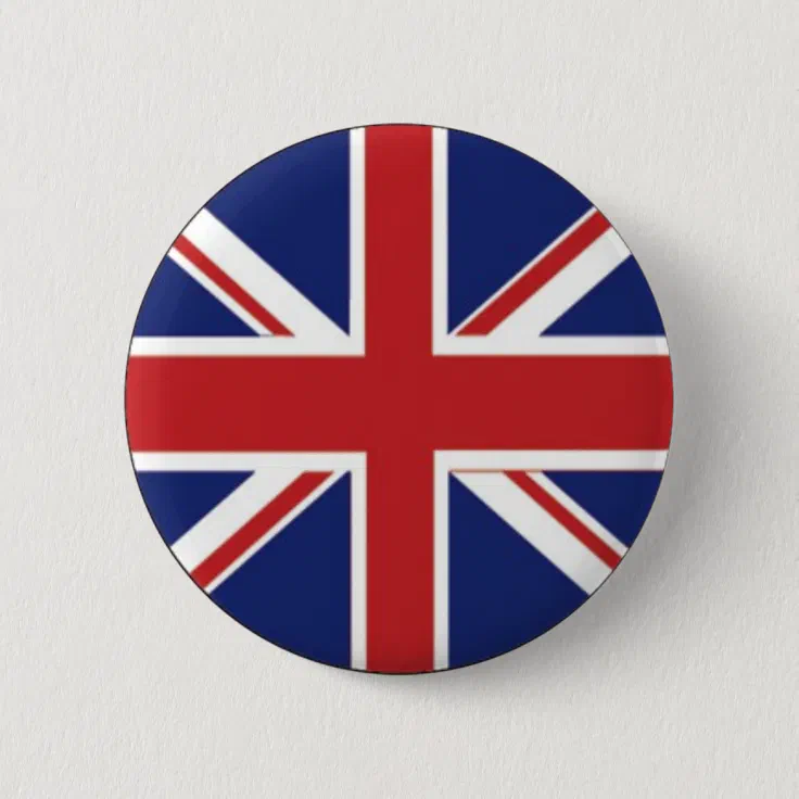 Engelse vlag ronde button 5,7 cm | Zazzle.nl