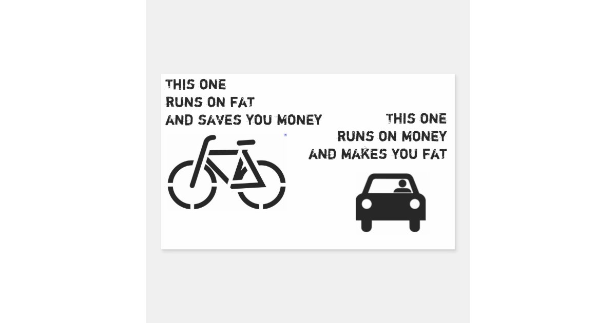 Fiets vs auto Sticker | Zazzle.nl