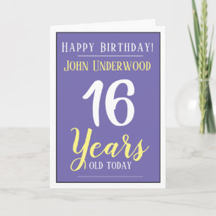 16 Jaar Oud Kaarten | Zazzle.nl