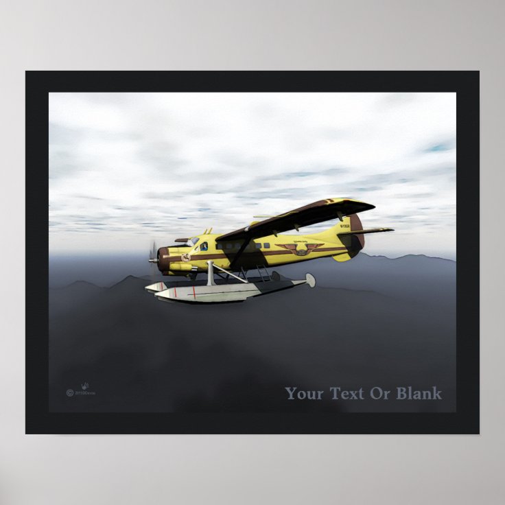 Flying Moose Aviation de Havilland DH3-C Otter Poster | Zazzle.nl