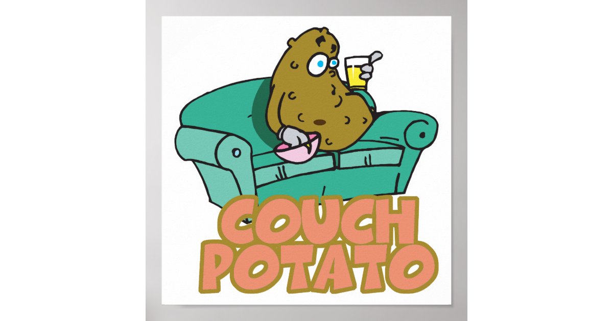 Funny Couch Potato Poster | Zazzle.nl
