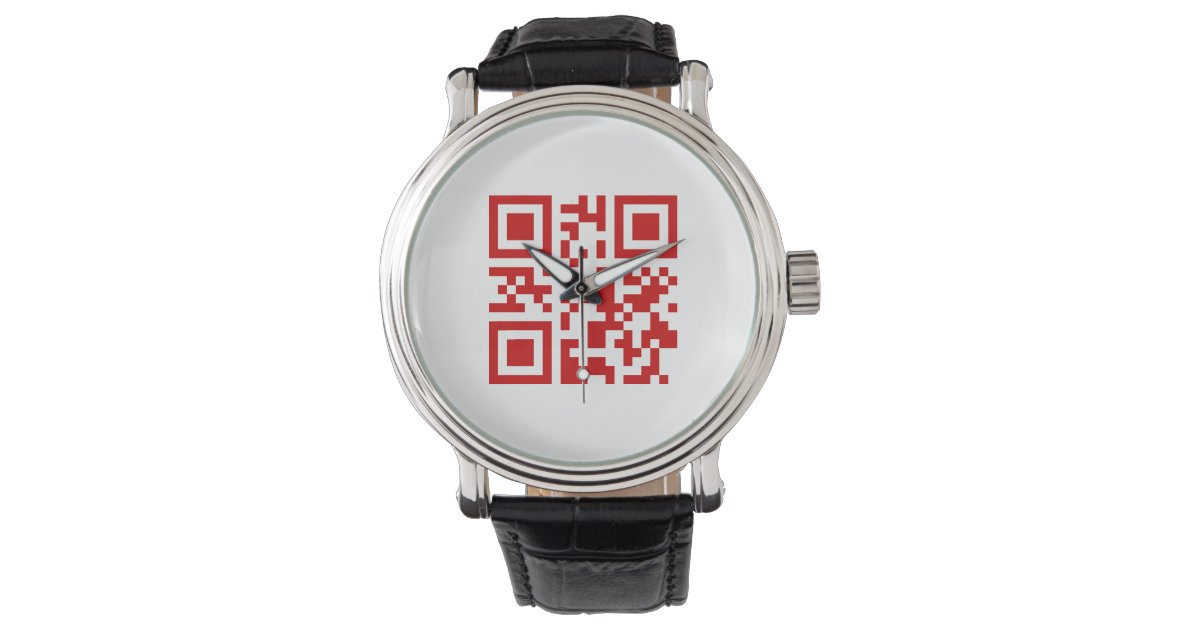 Gelukkig nieuwjaar! — QR-code Horloge | Zazzle.nl