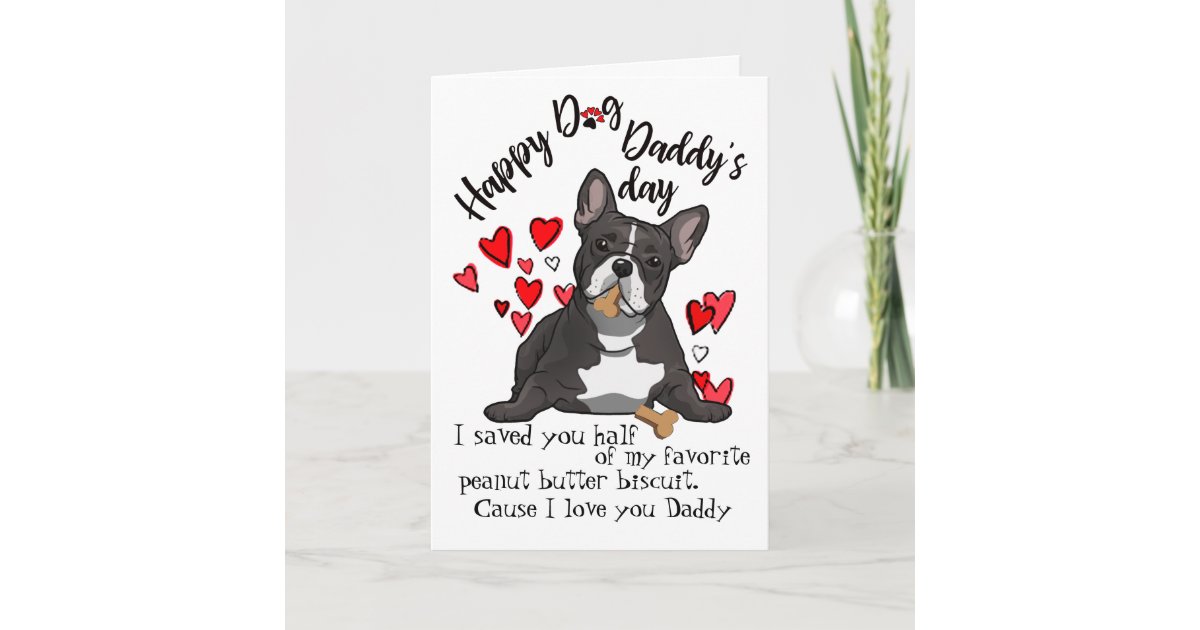 Happy Vaderdag Card van Uw Franse Bulldog Kaart | Zazzle.nl