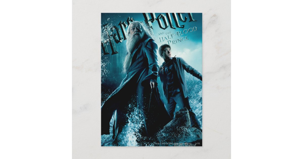 Harry Potter en Dumbledore op rotsen 1 Briefkaart | Zazzle.nl