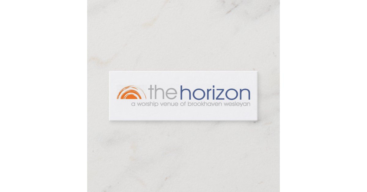Horizon Promo-kaart Mini Visitekaartje | Zazzle.nl