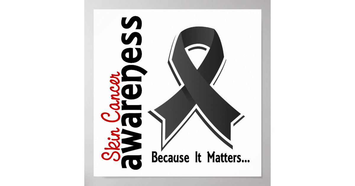 Huidkanker Bewustheid 5 Poster | Zazzle.nl