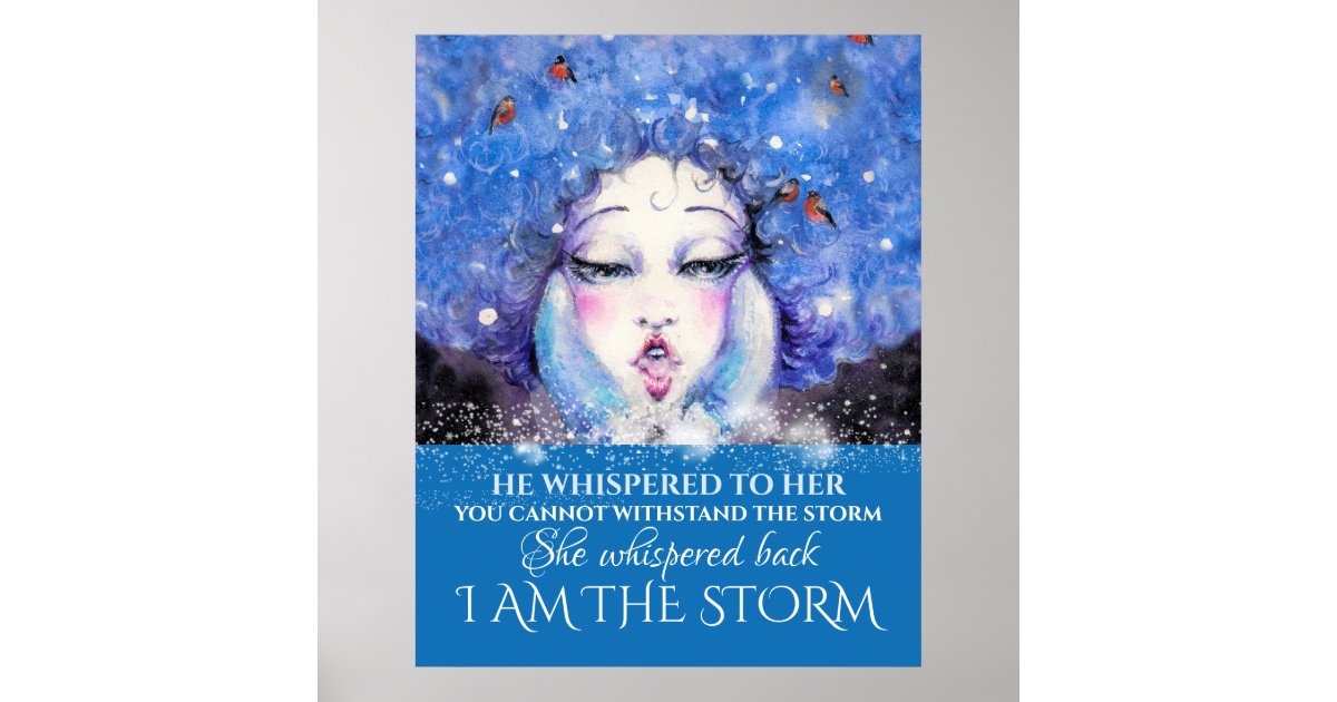 Ik ben het Storm Poster | Zazzle.nl