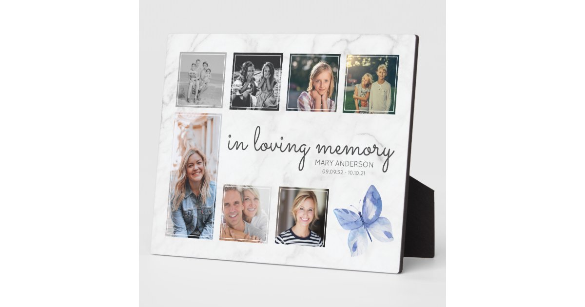 In Loving Memory Foto Familiegedenkteken Fotoplaat | Zazzle.nl