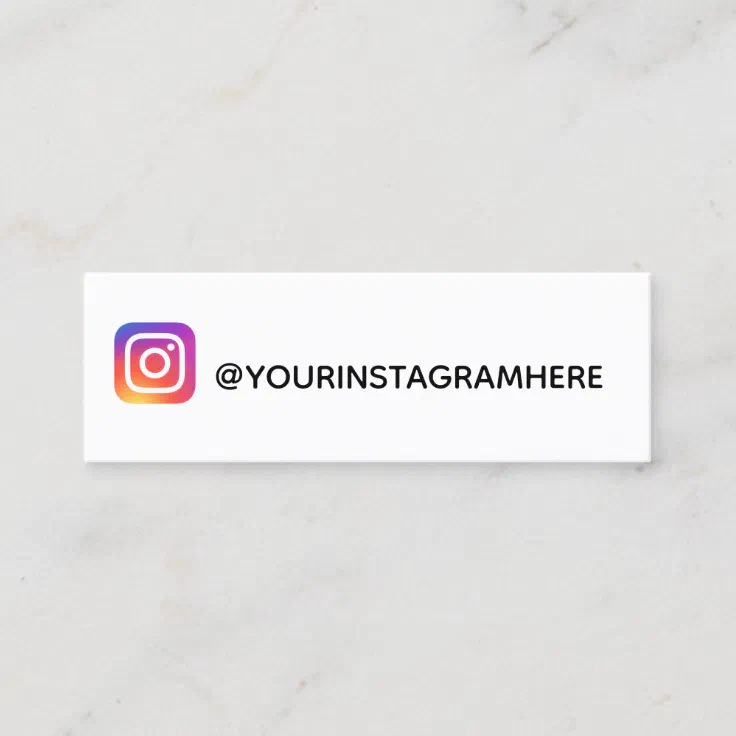 instagram mini visitekaartje | Zazzle.nl